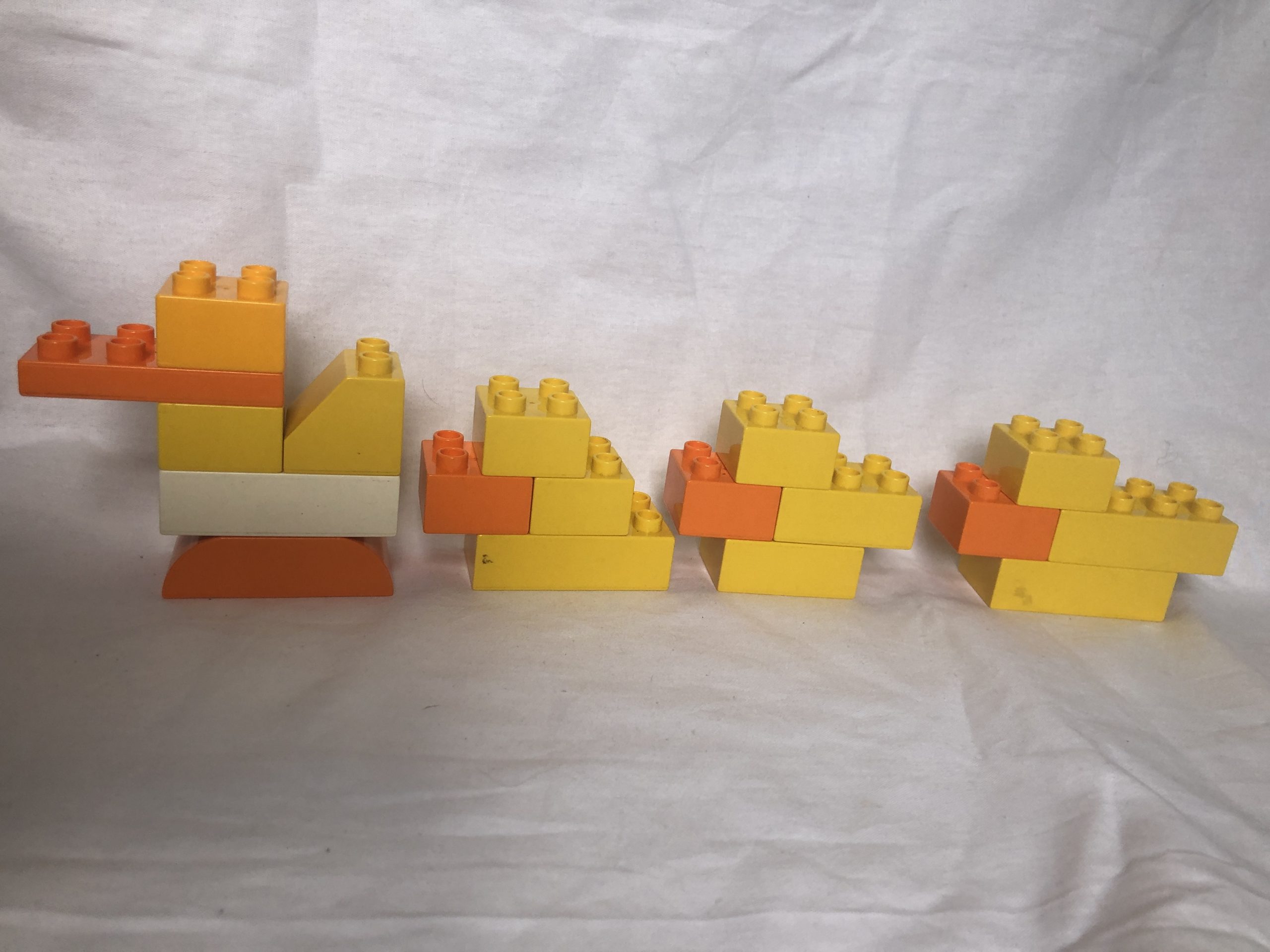 Three little ducks and mother duck - Toddler Brick